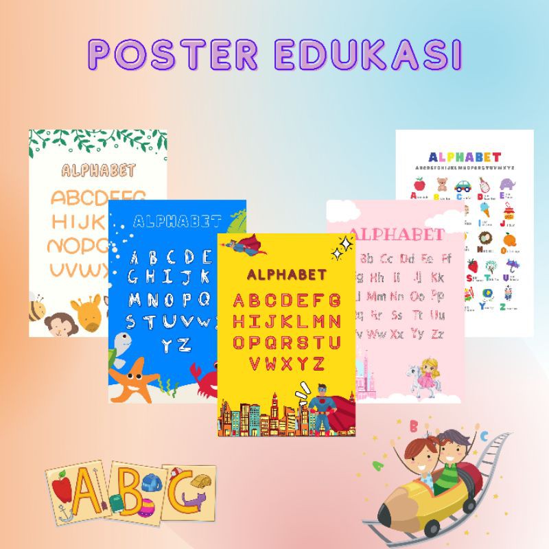 Jual POSTER EDUKASI ALPHABET EDUKASI ANAK MENGENAL HURUF | Shopee Indonesia