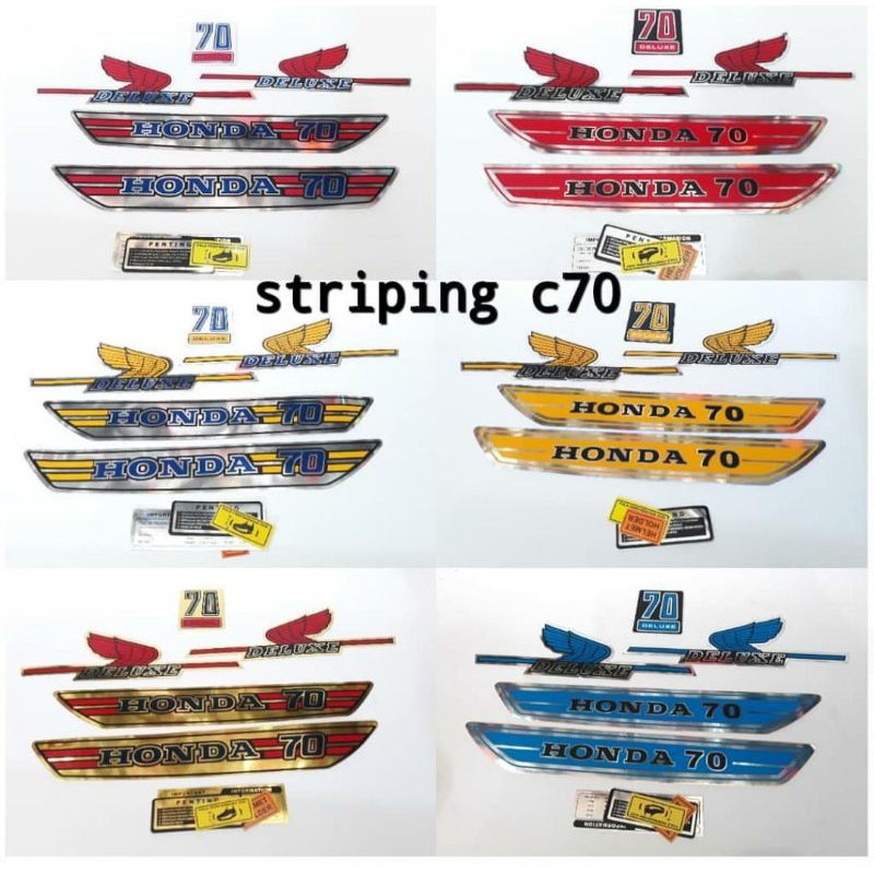 Jual Stiker c70 variasi striping body c70 steker c70 | Shopee Indonesia