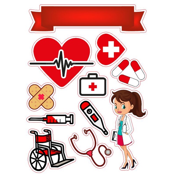 Jual Topper Cake Custom Ucapan Nama tema Dokter / Doctor / Medical ...