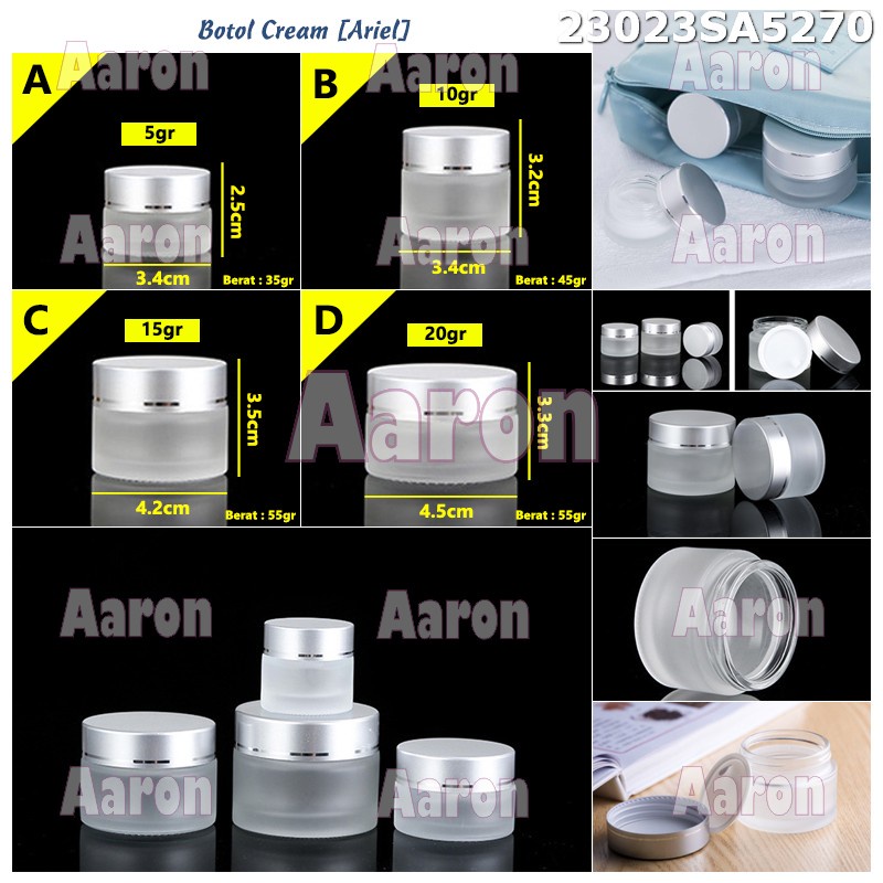 Jual Tempat Skincare / Botol Cream [Ariel] 23023-2302 | Shopee Indonesia