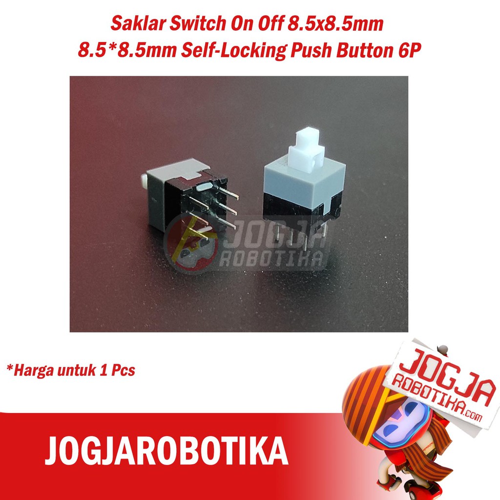 Jual Saklar Switch On Off 8.5x8.5mm 8.5*8.5mm Self-Locking Push Button ...