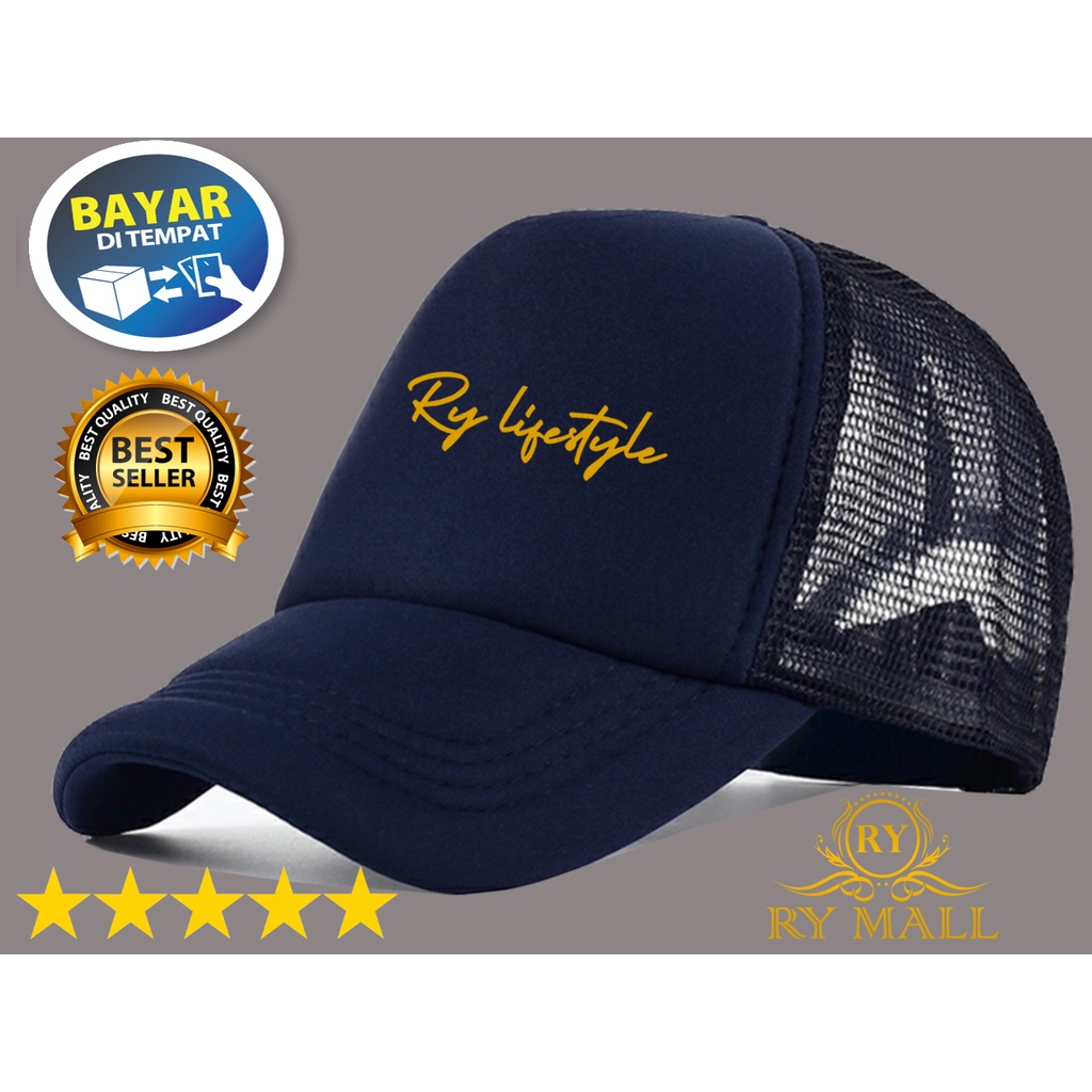 Jual Topi Jaring RY LIFESTYLE SAMBUNG Gold / Topi Keren / Topi Distro ...