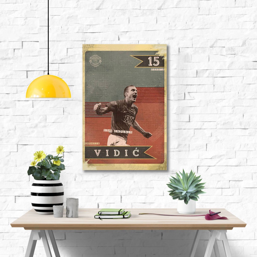 Jual Poster kayu pajangan kamar - Nemanja Vidic | Shopee Indonesia