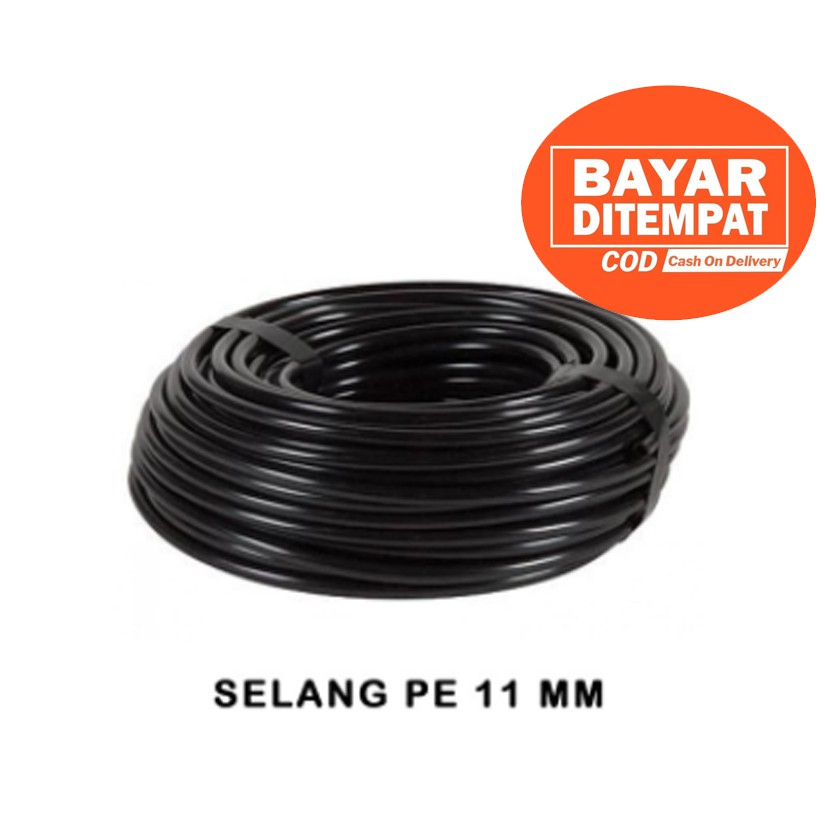 Jual Selang PE 11mm Fertigasi Hidroponik 1 Roll 50 meter | Shopee Indonesia