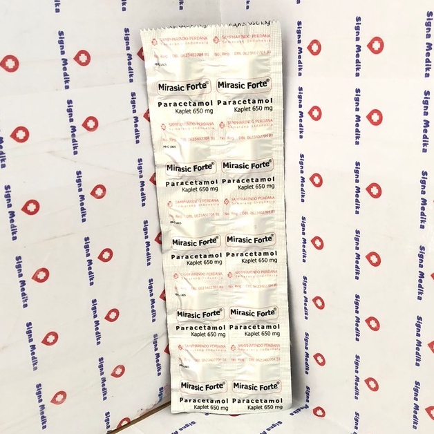 Jual Mirasic Forte 650mg Isi 10 Kaplet - Meringankan Rasa Nyeri & Demam ...