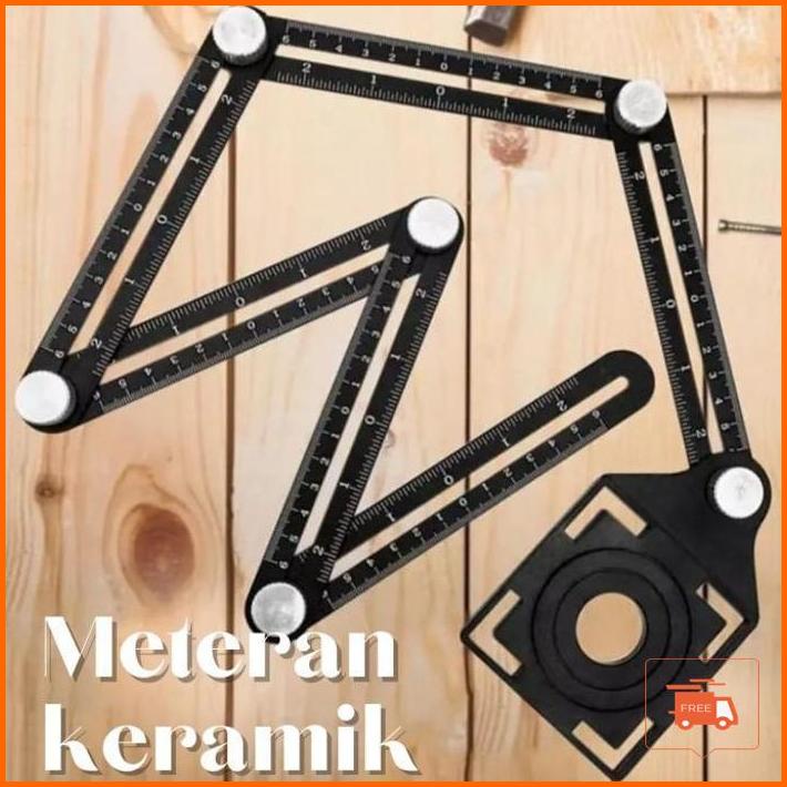Jual Penggaris 6 Lipat Panduan Penanda Lokasi Lubang Bor Ubin Keramik ...