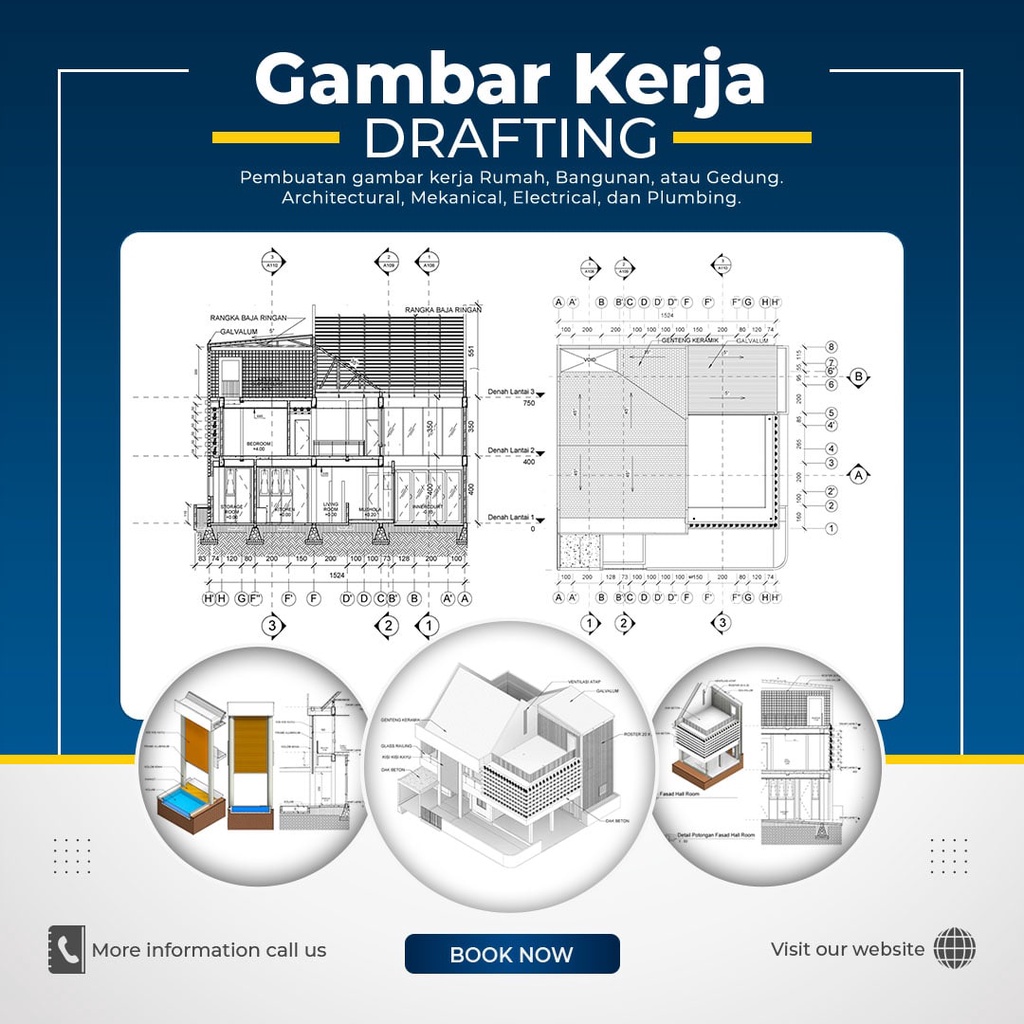 Jual Jasa Gambar Kerja (DED) Drafting Drafter | Shopee Indonesia