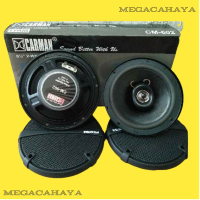 Jual SPEAKER COAXCIAL PINTU MOBIL 6 Inch COAXIAL 2 Way 100 WATT CARMAN ...