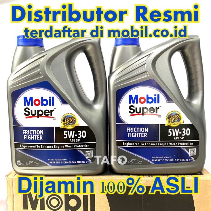 Jual OLI MOBIL SUPER 5w 30 GALON 4 LITER / OLI MOBIL SUPER 5w-30 ...