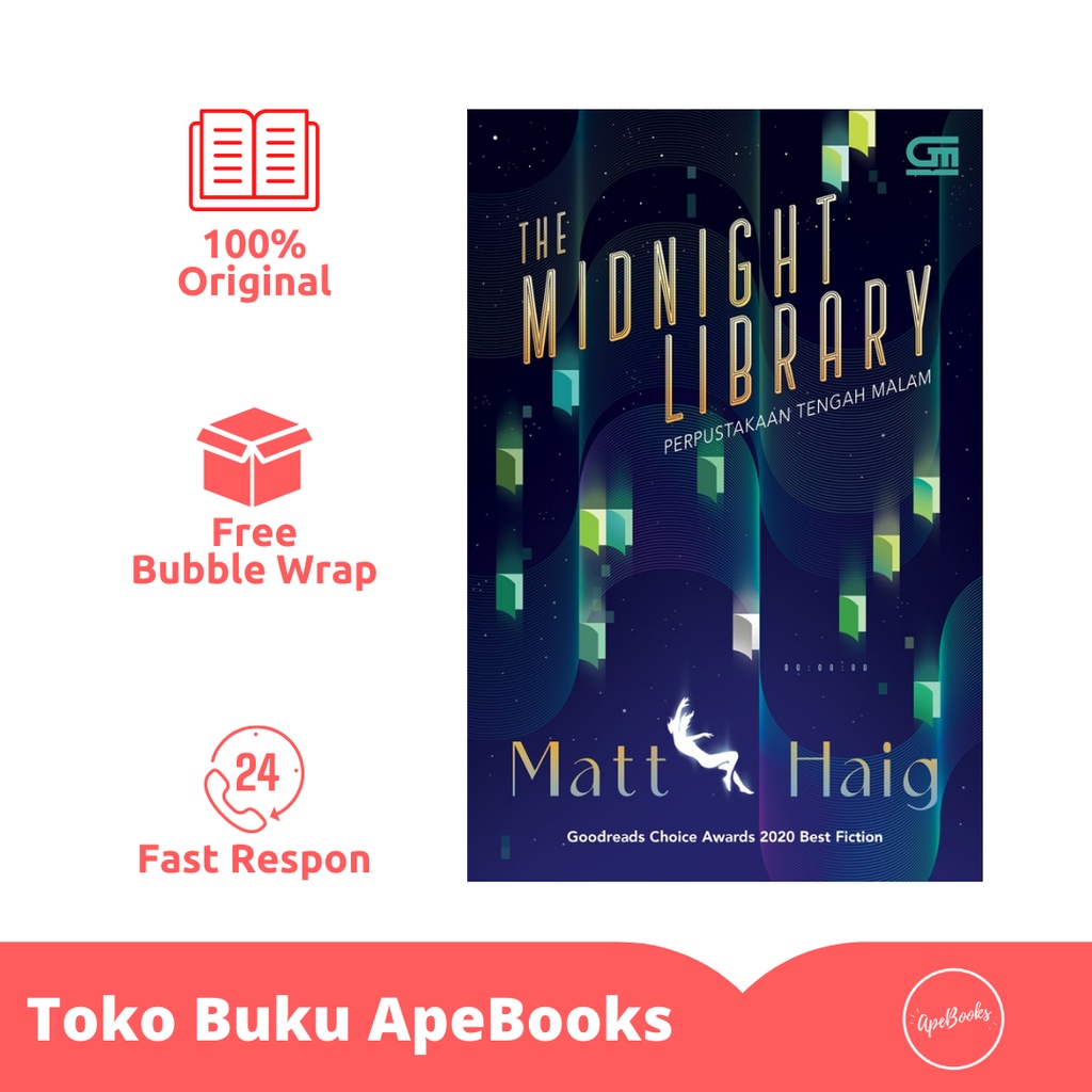 Jual Matt Haig - The Midnight Library, Perpustakaan Tengah Malam (ORI ...