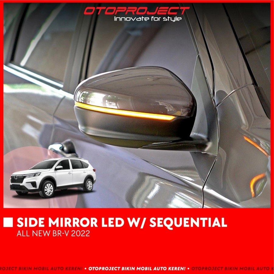 Jual SIDE MIRROR LED WITH SQUENTIAL HONDA ALL NEW BR-V 2022 GM | Shopee ...