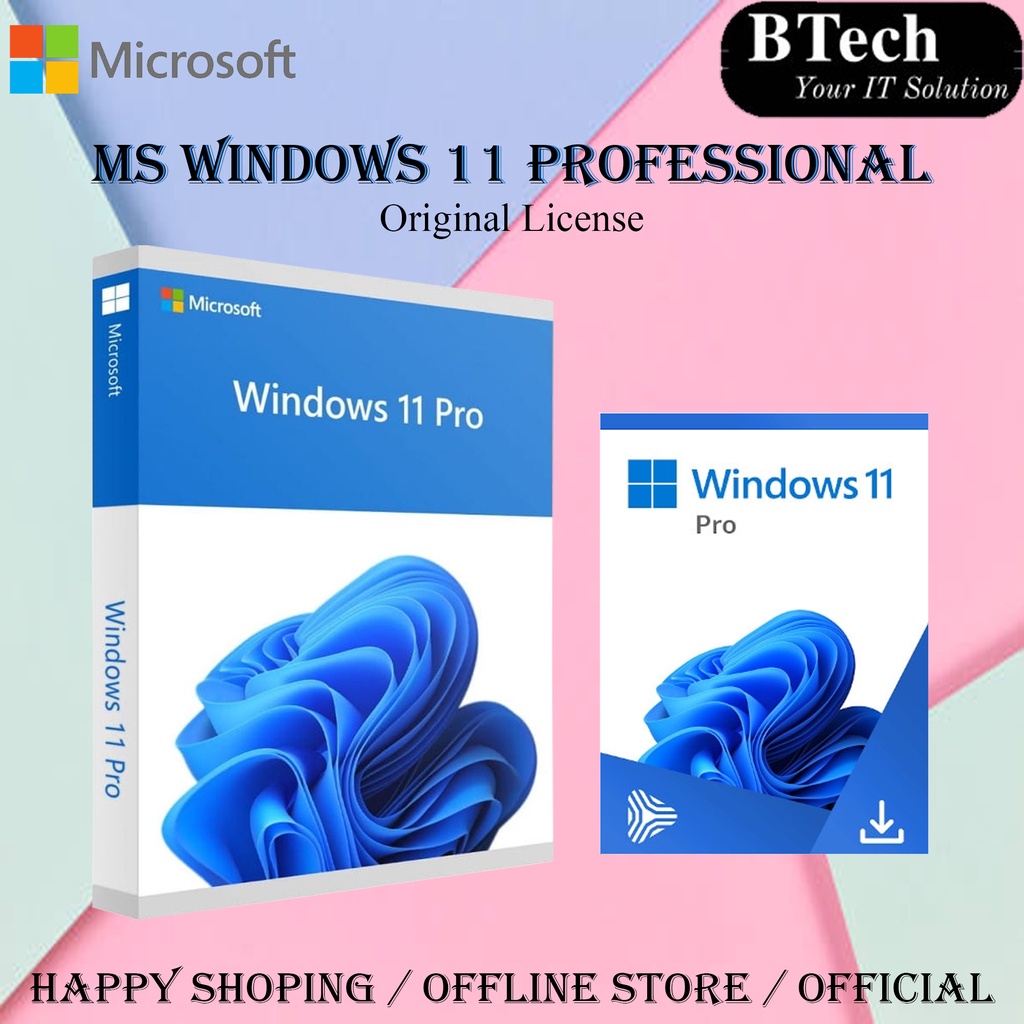 Jual Microsoft Windows 11 Professional 64 bit Original License | Shopee ...