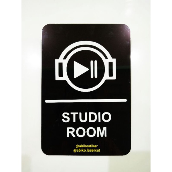 Jual sign board studio room spesial custom | Shopee Indonesia