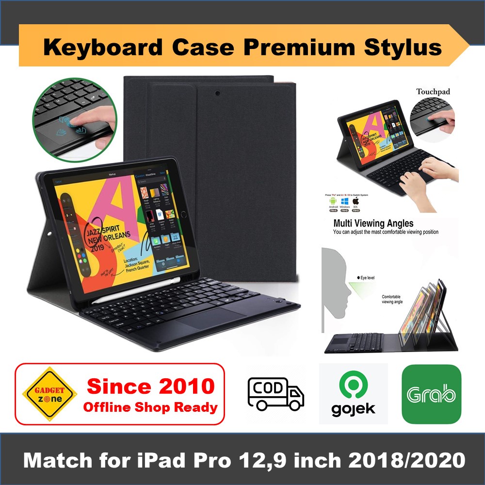 Jual iPad Pro 2020 12.9 Inch Casing Keyboard Case Stylus | Shopee Indonesia