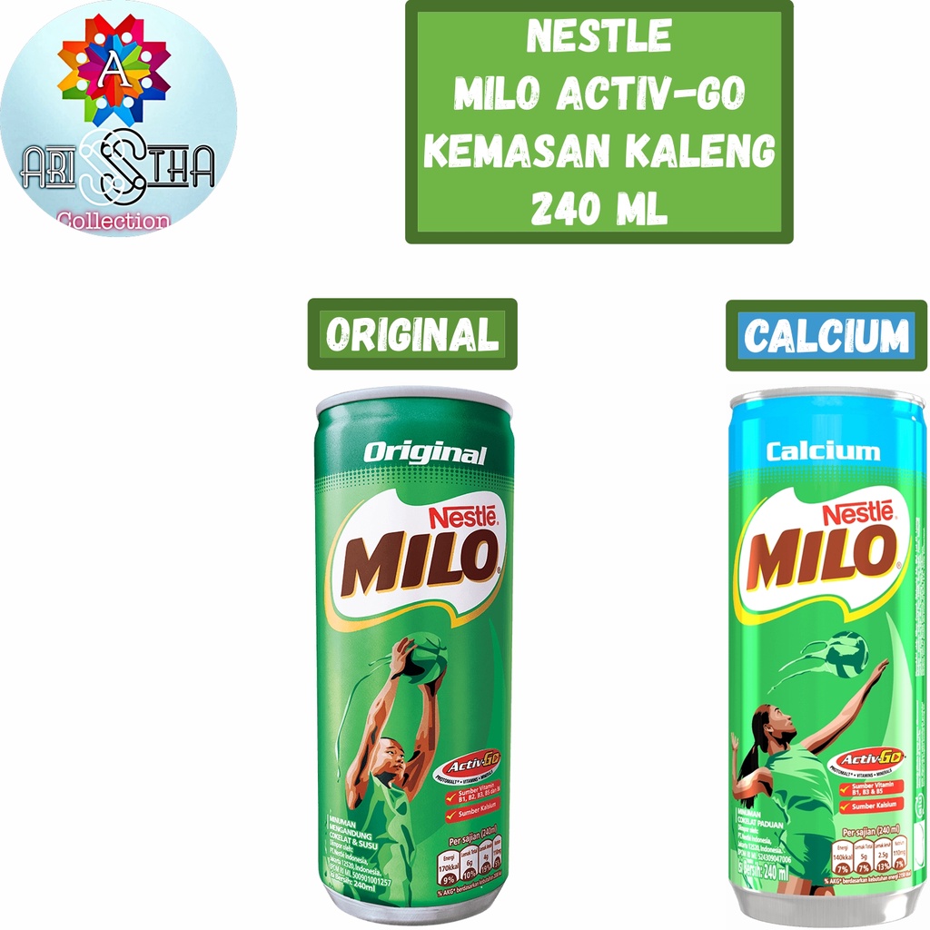 Jual Milo Kaleng Active-Go 240 ML Kemasan Kaleng | Shopee Indonesia