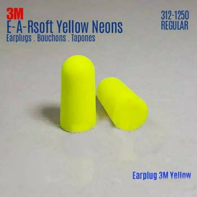 Jual EARPLUG 3M, EAR PLUG KUNING TANPA TALI PALING MURAH | Shopee Indonesia