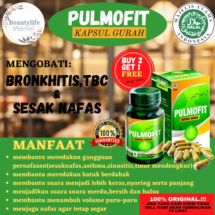 Jual [BL] - PULMOFIT Obat Kapsul Obat Herbal Tradisional Mengatasi ...
