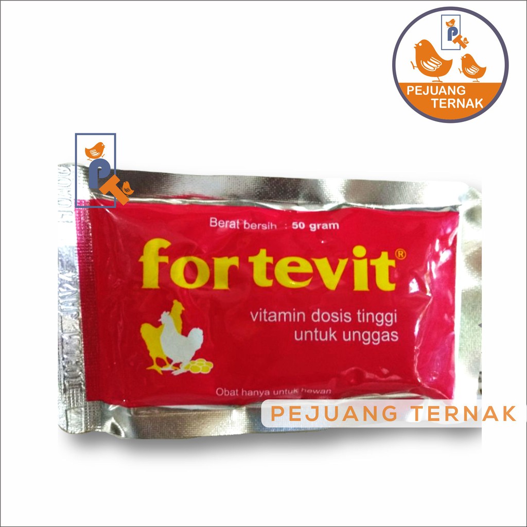 Jual FORTEVIT VITAMIN AYAM DOSIS TINGGI 50 GR | Shopee Indonesia