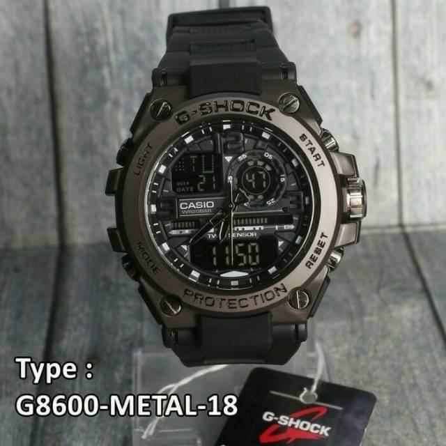 Jual MODEL BARU !! G-Shock Gun Metal Besi Casio G8600 Jam Tangan Pria ...
