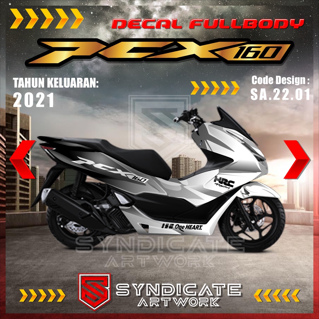 Jual Decal Stiker Honda PCX 160 New 2021 2022 Sticker Full Body Desain ...