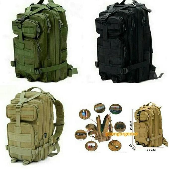 Jual Tas Ransel Militer - Army 3P Tactical - Tas Backpack - Tas Army ...