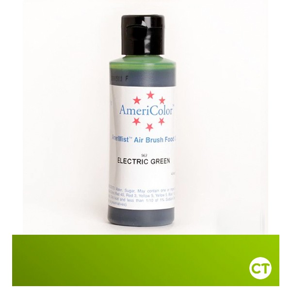 Jual Americolor Airbrush Food Color - Electric Green 128gr | Shopee ...