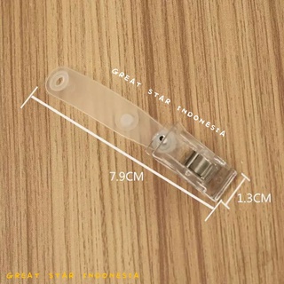 Jual jepitan id card Plastik/jepit Kartu Holder Name Tag/Capit buaya ...