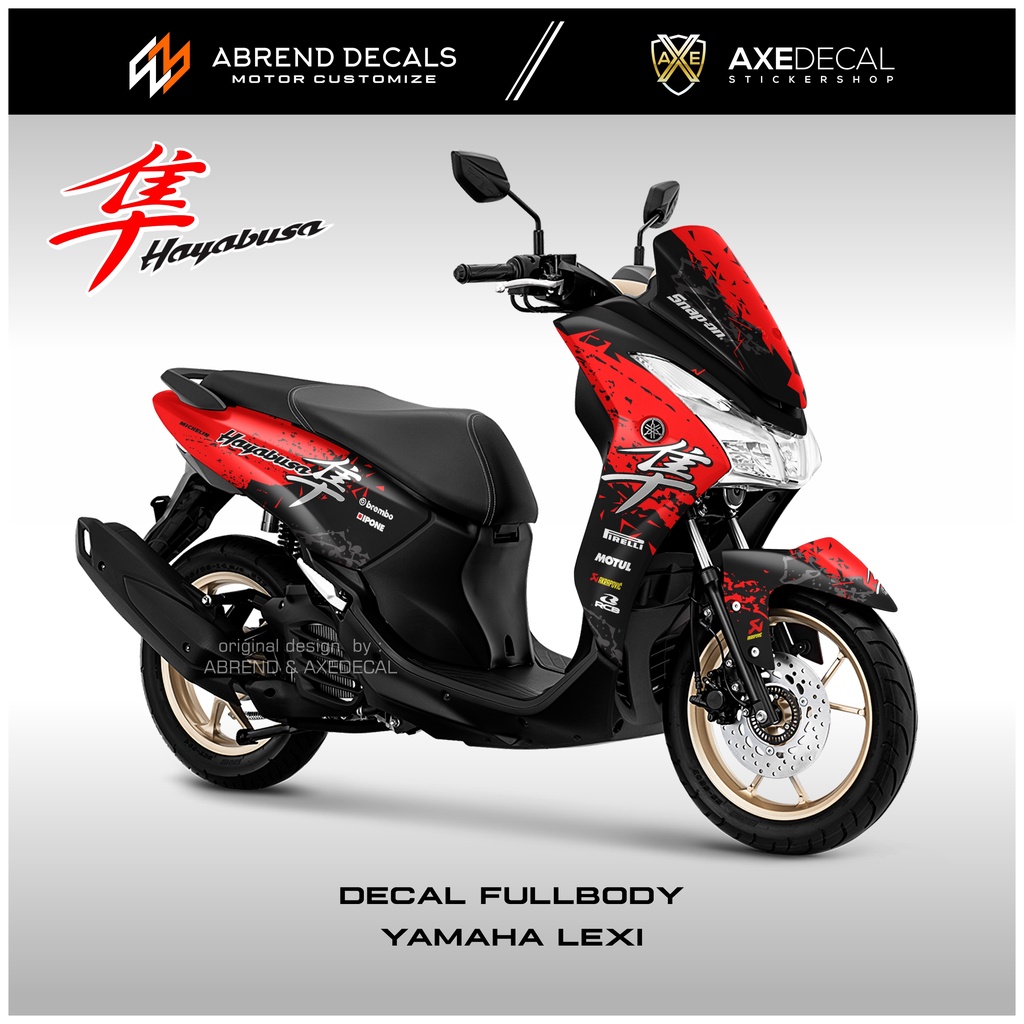 Jual Decal Full Body Yamaha Lexi Hayabusa / Stiker Motor Desain Custom ...