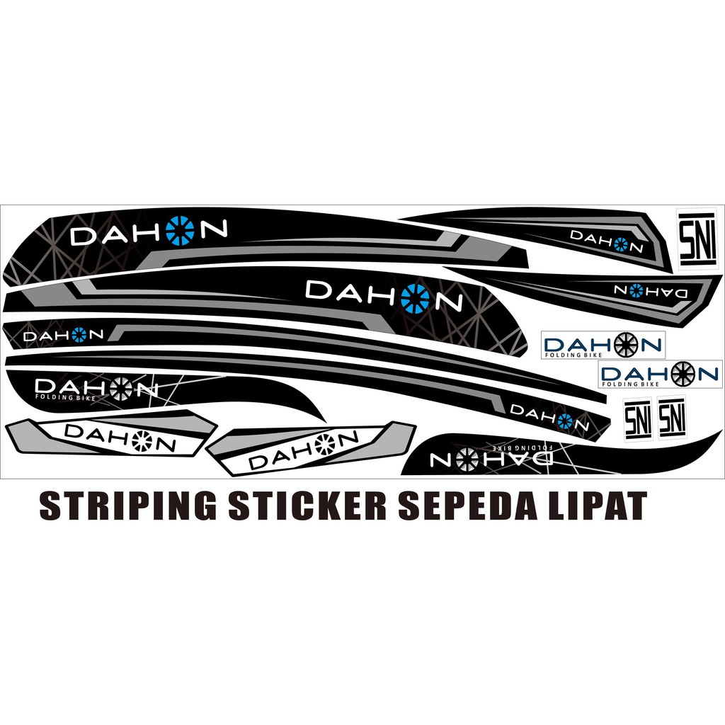 Jual VARIASI STICKER SEPEDA DAHON UNIVERSAL LIPAT SEPEDA STIKER ...