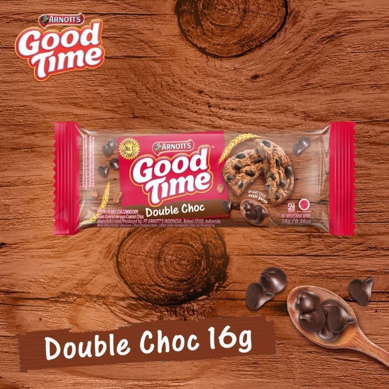 Jual Good Time Double Choc Chocochips Cookies 16 gr AYES TOSERBA ...