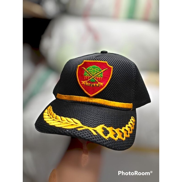 Jual TOPI LINMAS DOEBEL MESS JARING LIS PADI KAPAS TOPI LINMAS HITAM ...