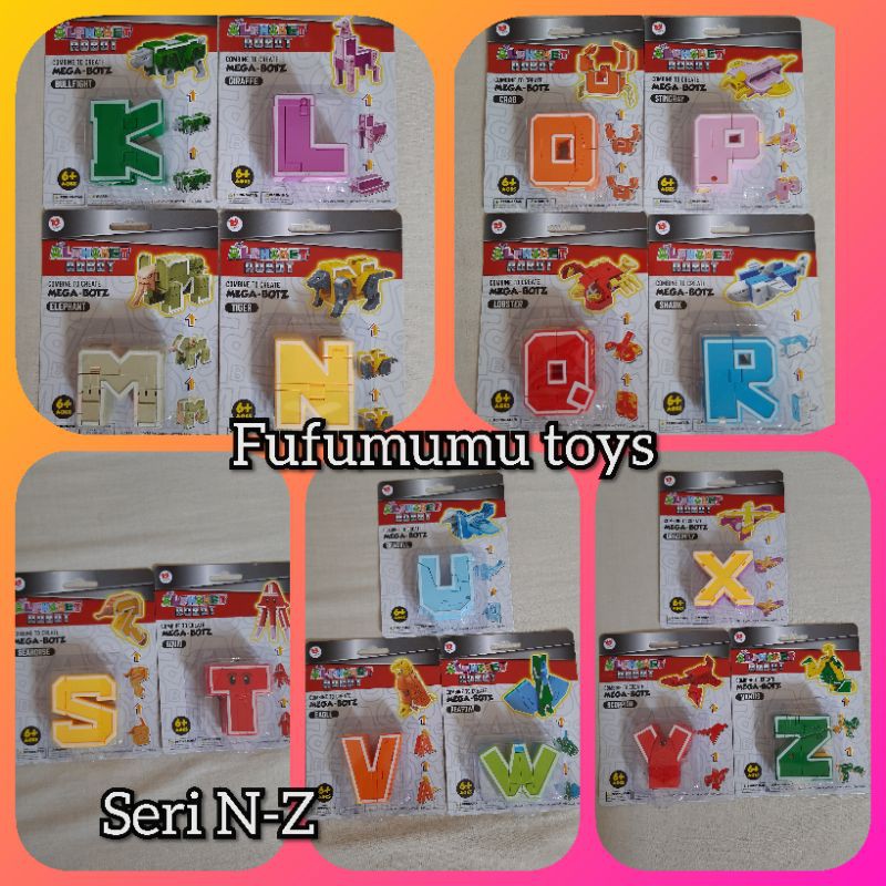 Jual MAINAN ALPHABET ROBOT ORI TOY ADDICT DIJUAL SATUAN SERI HURUF N ...