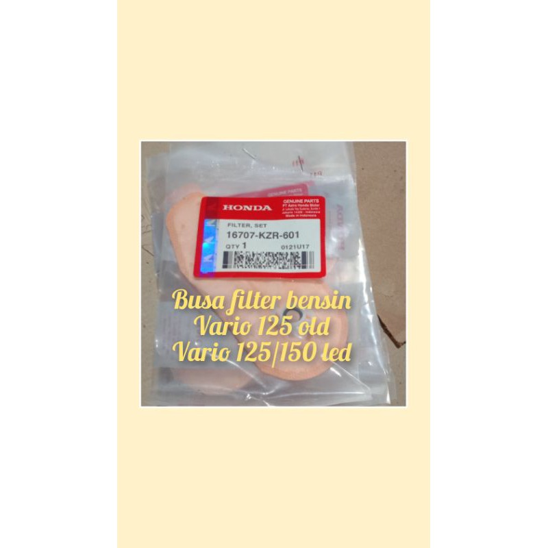 Jual busa filter bensin motor injeksi KZR Vario 125/150 LED | Shopee ...