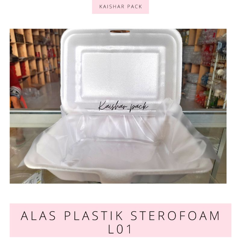 Jual KAISHAR - ALAS PLASTIK STEROFOAM / -+100PCS | Shopee Indonesia