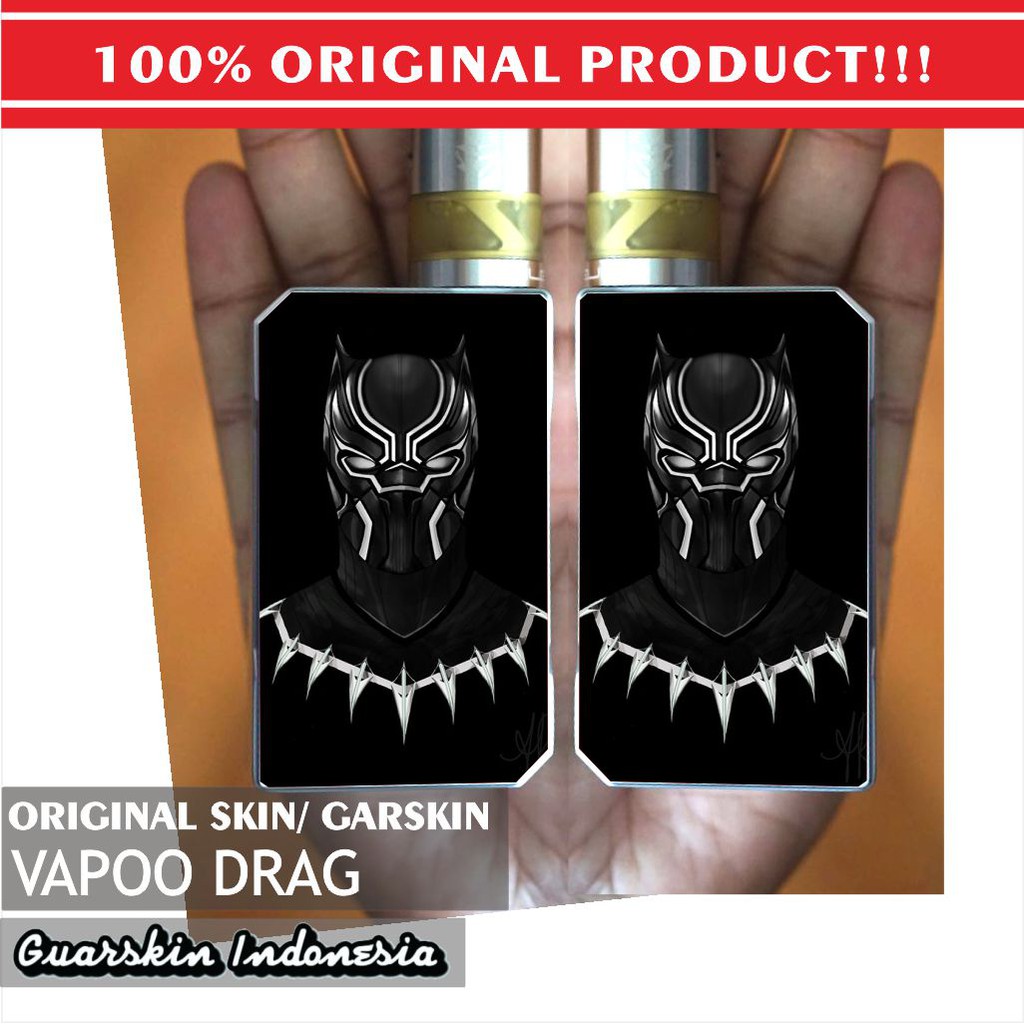 Jual Original! Skin / Garskin Mod Vape Voopoo Drag - Black Panther ...
