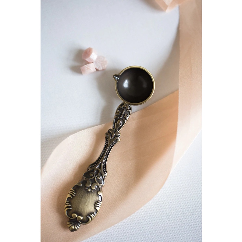 Jual Vintage Hard Bronze Spoon / Sendok Hias / Sendok Peleleh Seal wax ...