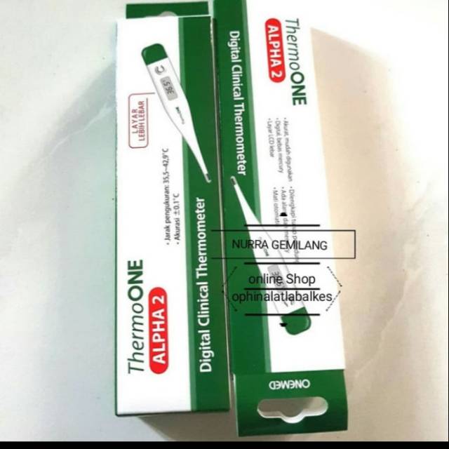 Jual THERMOMETER BADAN DIGITAL ONEMED ALPHA 2 Onemed | Shopee Indonesia