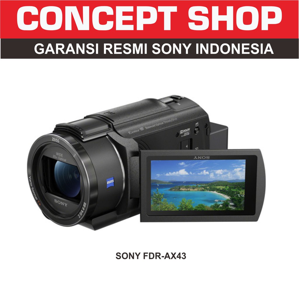 Jual SONY FDR-AX43 UHD 4K HANDYCAM CAMCORDER. AX 43 | Shopee Indonesia
