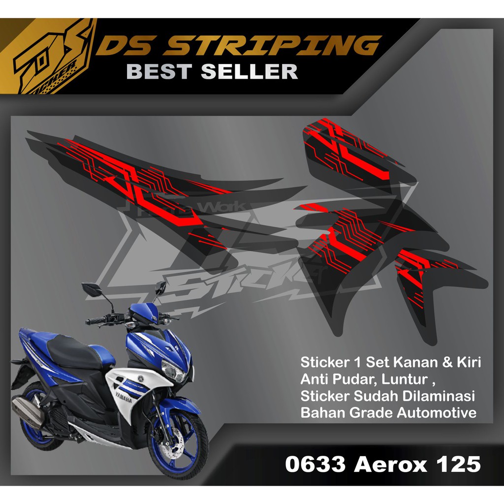 Jual 0633 Sticker Striping List Variasi Aerox Simpel | Shopee Indonesia