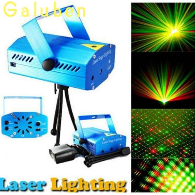 Jual MINI LASER STAGE LIGHTING - Biru Muda | Shopee Indonesia