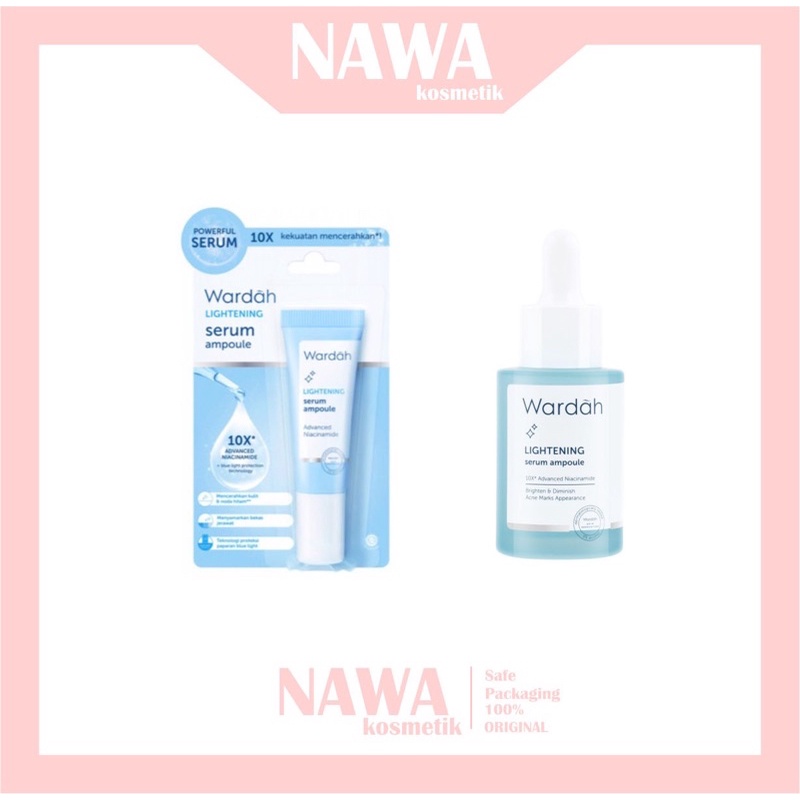 Jual Wardah Lightening Face Serum Ampoule 8ml/30ml | Shopee Indonesia