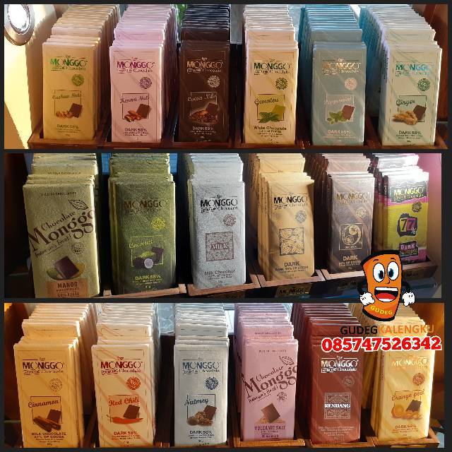 Jual COKELAT MONGGO 80 GR KHAS JOGJA (HARGA PER SATUAN) | Shopee Indonesia