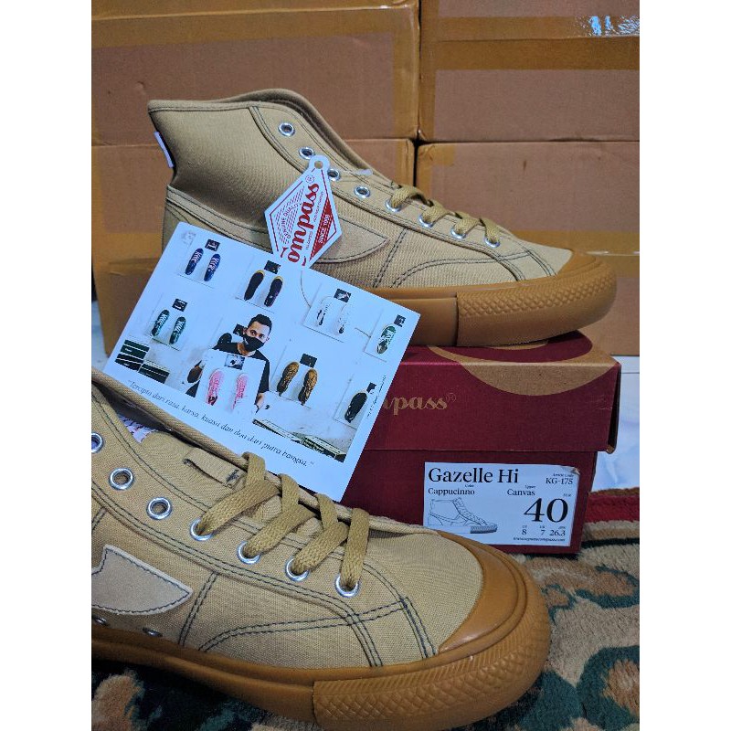 Jual Sepatu Compass Cappuccino Hi Size 40 BNIB | Shopee Indonesia
