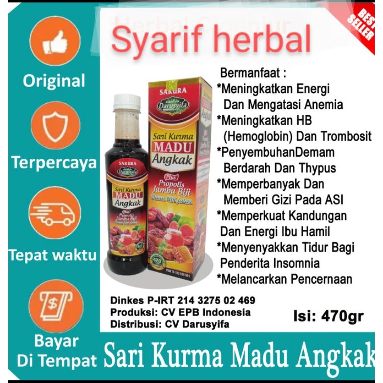 Jual Sari Kurma Madu Angkak | Shopee Indonesia