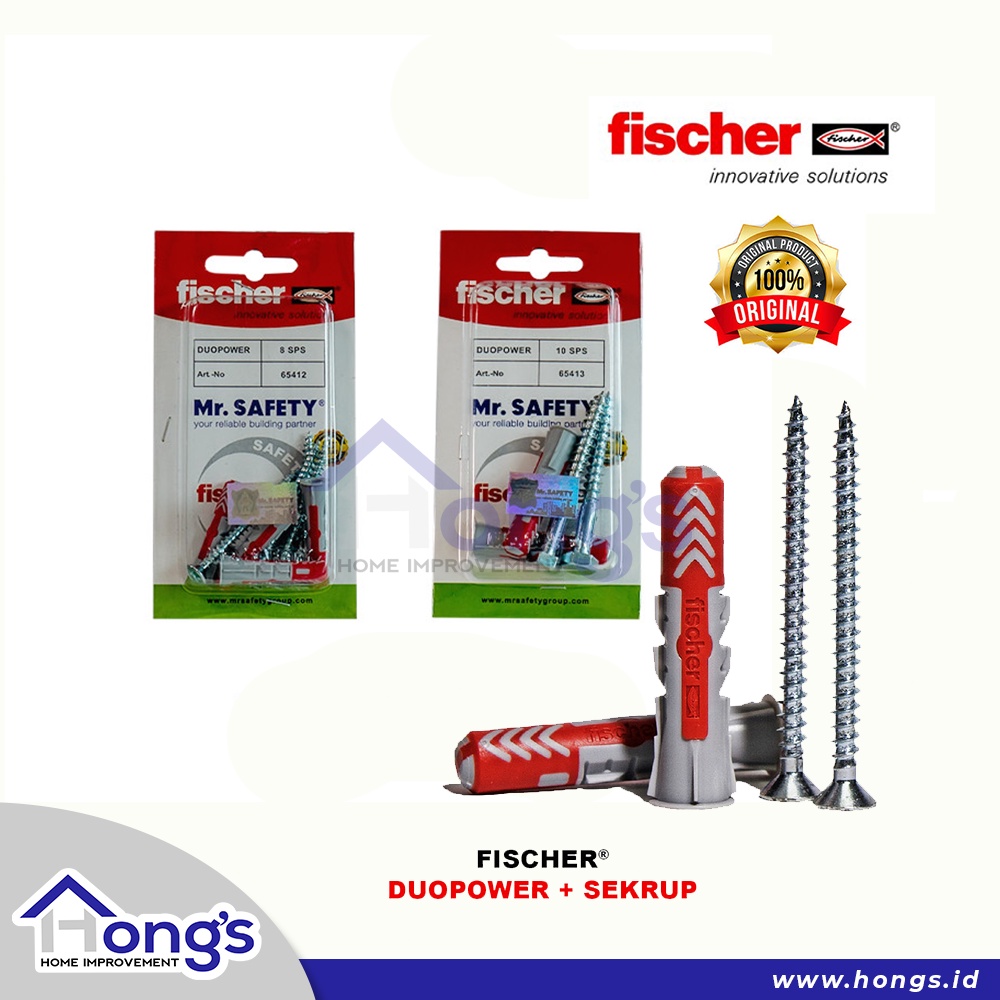 Jual FISHER TEMBOK / ANGKUR FISCHER DUO POWER + SEKRUP | Shopee Indonesia