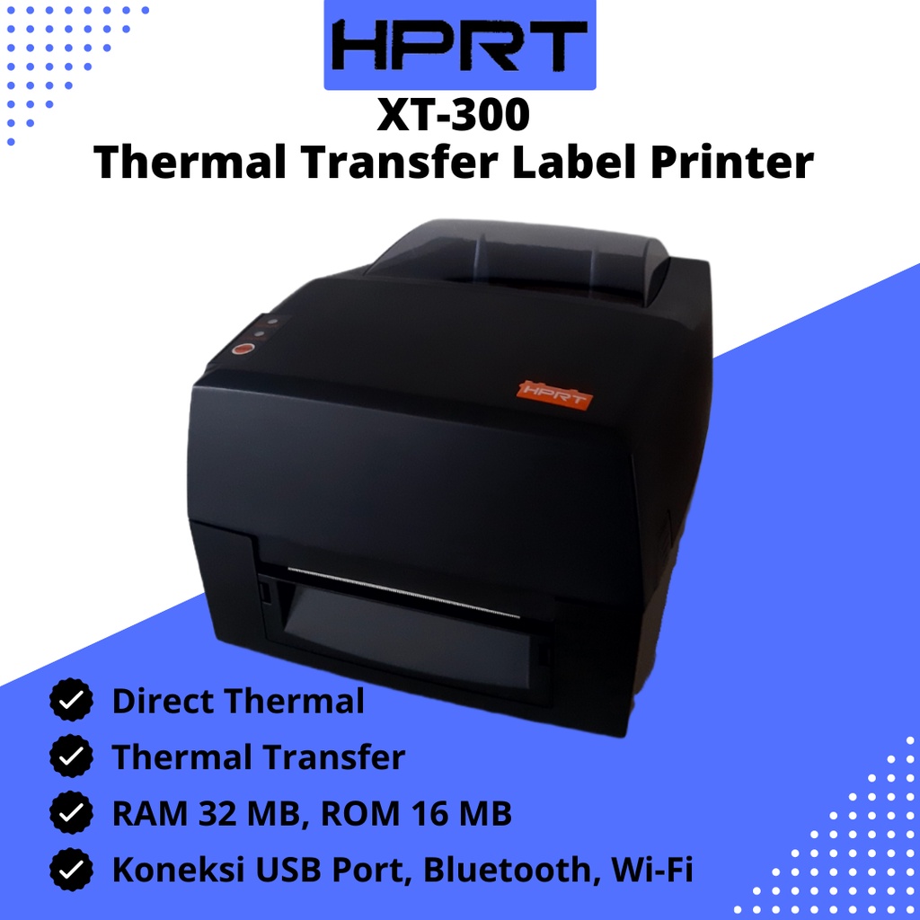 Jual BARCODE PRINTER LABEL - HPRT XT-300 | XT300 USB | Shopee Indonesia