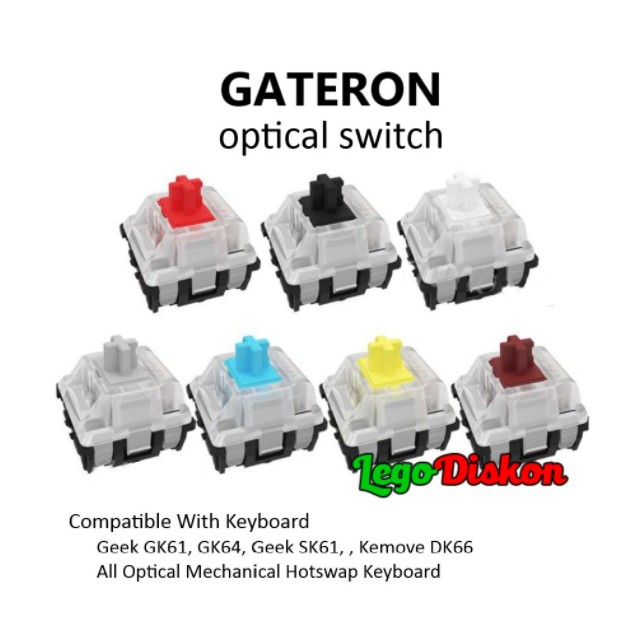 Jual Gateron Optical Switch - Infrared Switch Gateron Mechanical ...