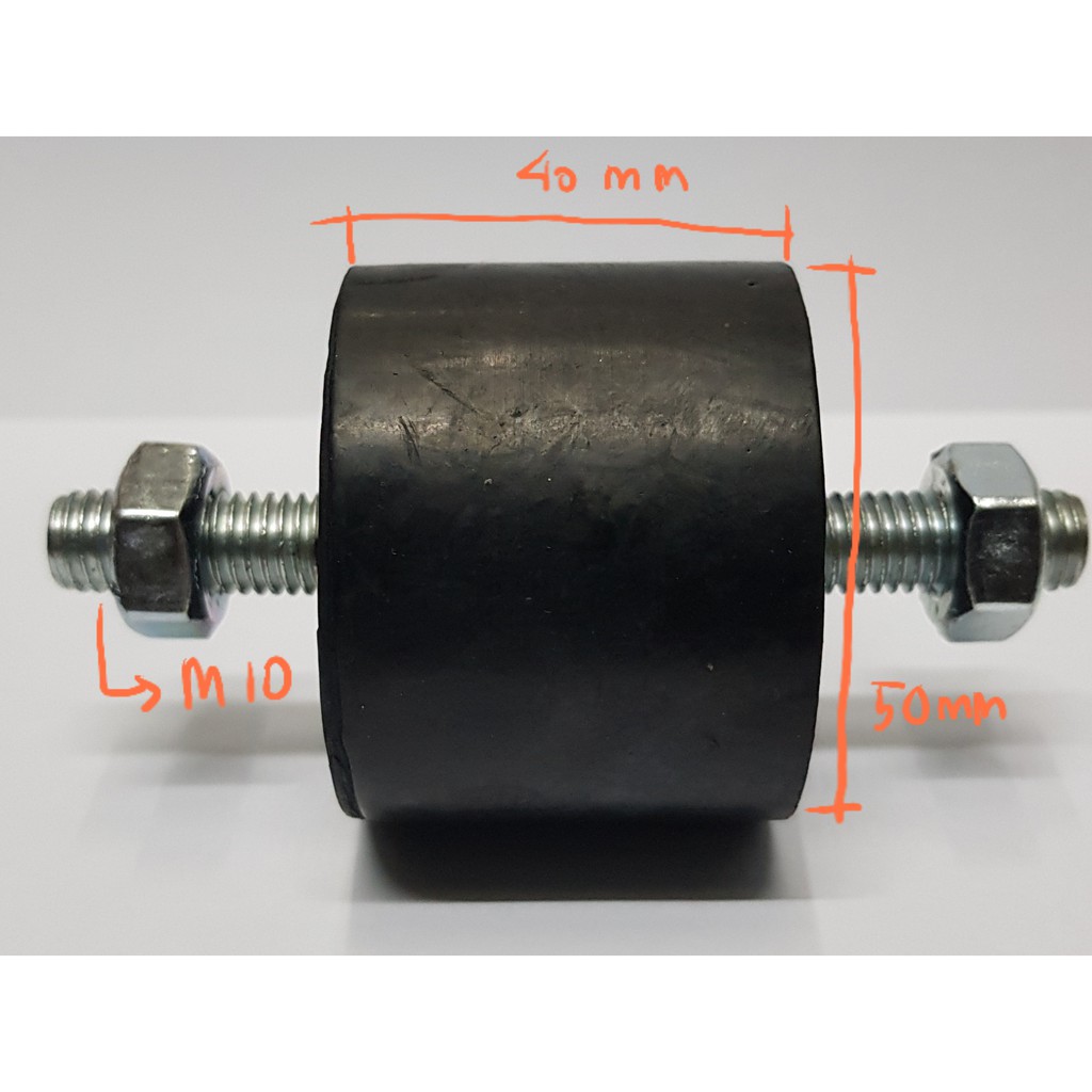 Jual Karet Engine mounting 50 mm diameter x 10mm baut x 40mm tinggi B/B ...