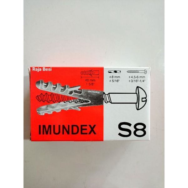 Jual Imundex Nilon Skrup Angkur Tembok Plastik Sekrup Fastener Fis3rr ...