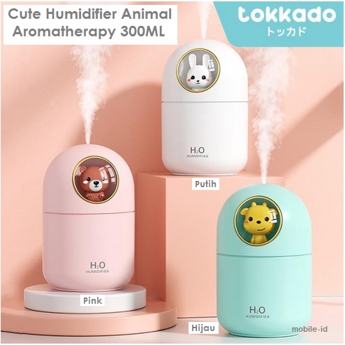 Jual Cute Humidifier Animal USB Diffuser H2O Aromatherapy 300ML ...